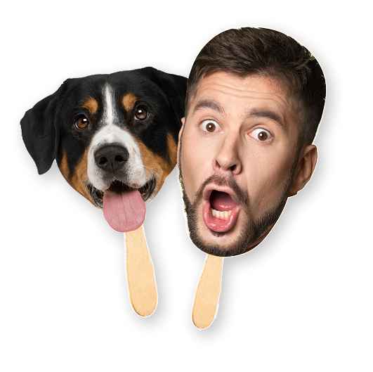 Custom Big Heads on a Stick | Party Photo Props – Custom Prints Central
